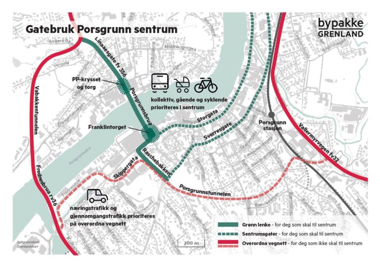 Hva skal bypakka bygge i Porsgrunn sentrum - og hvorfor? - Bypakke Grenland